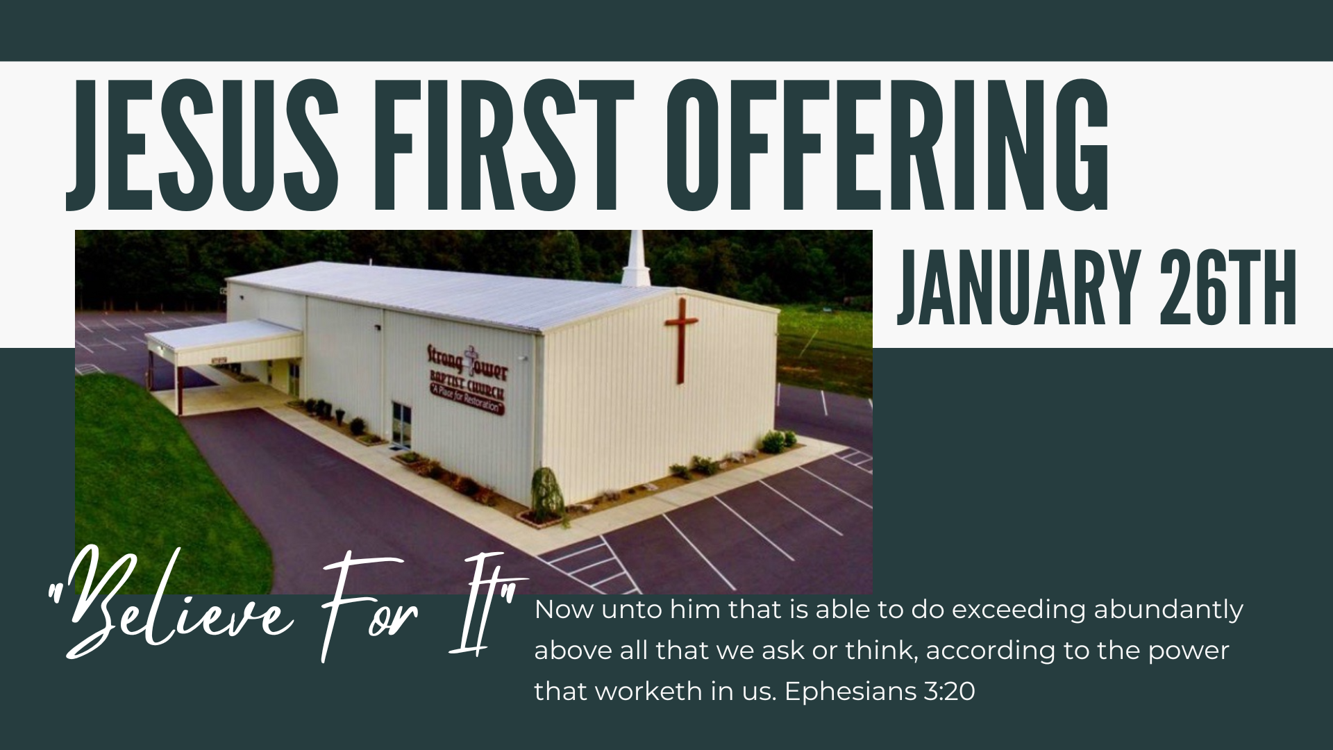 Jesus First - Strong Tower Baptist Church